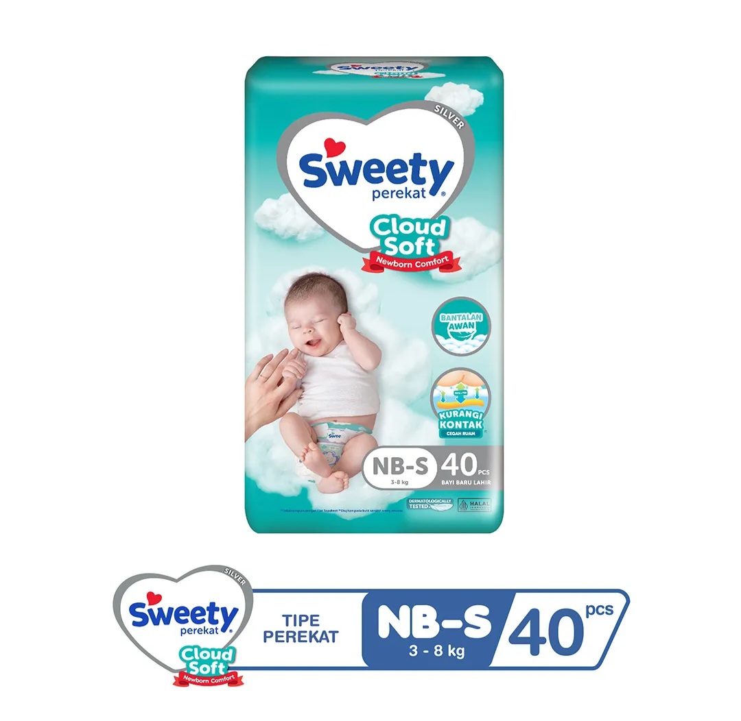 sweety silver nbs40 tipe perekat 1ball | Lazada Indonesia