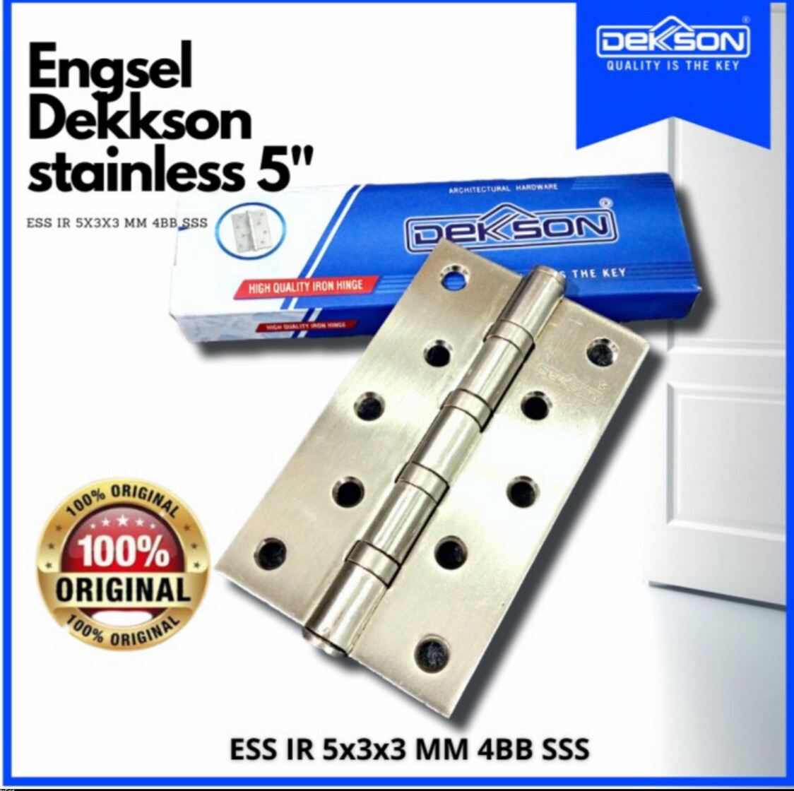 ENGSEL TEBAL 5 INCH DEKSON Dekson Engsel 5 Inch Stainless Steel Tebal ... ENGSEL TEBAL 5 INCH DEKSON Dekson Engsel 5 Inch Stainless Steel Tebal ...