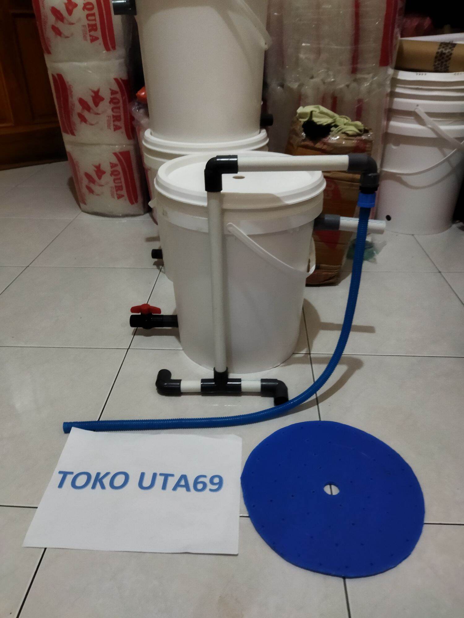 ember bio filter kolam ikan lobster kura-kura, input 1/2 inch | Lazada ...