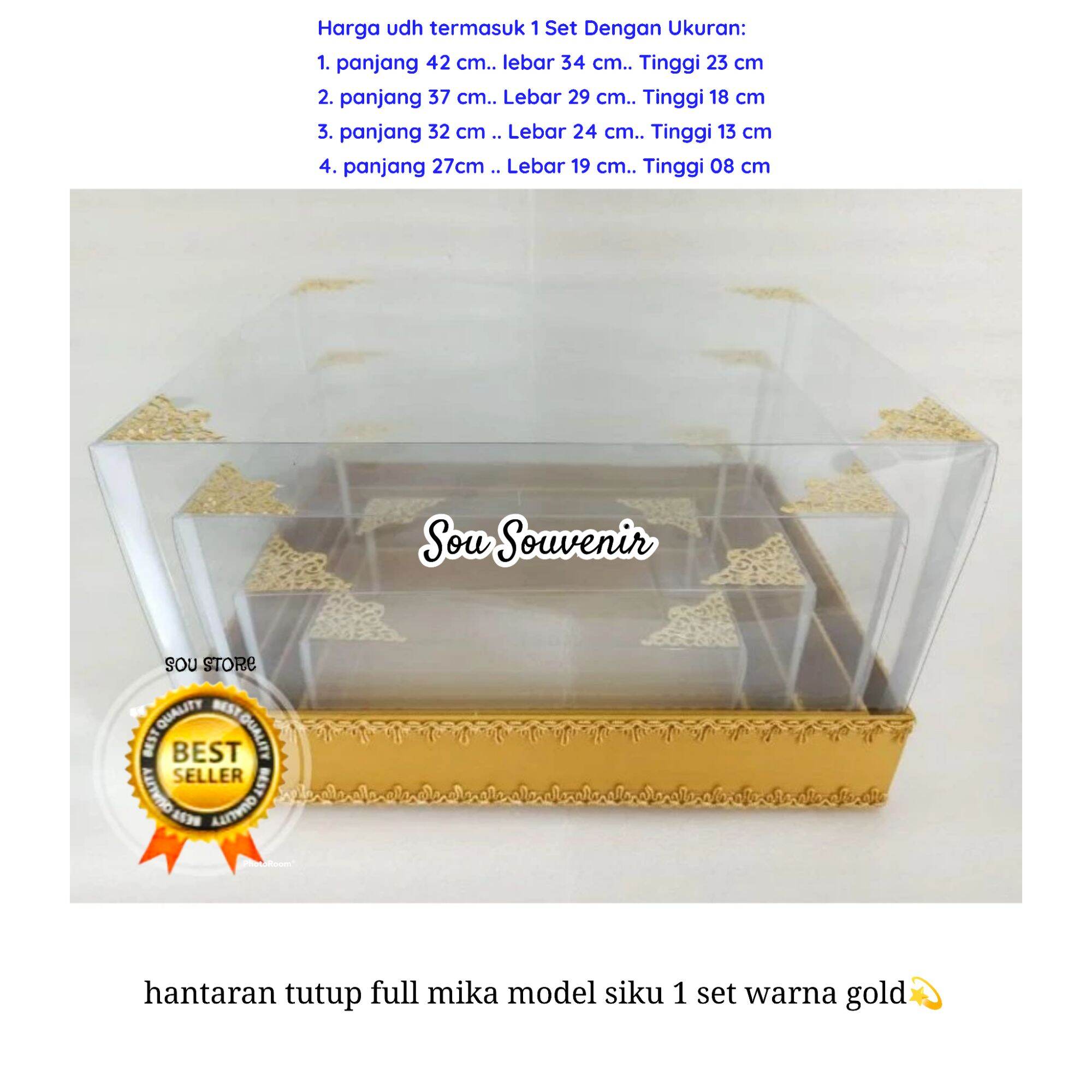 Kotak hantaran kotak seserahan box hantaran tutup full mika model siku ...