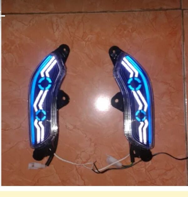 led audi sen custom scoopy fi welcome light sen kuning running | Lazada ...