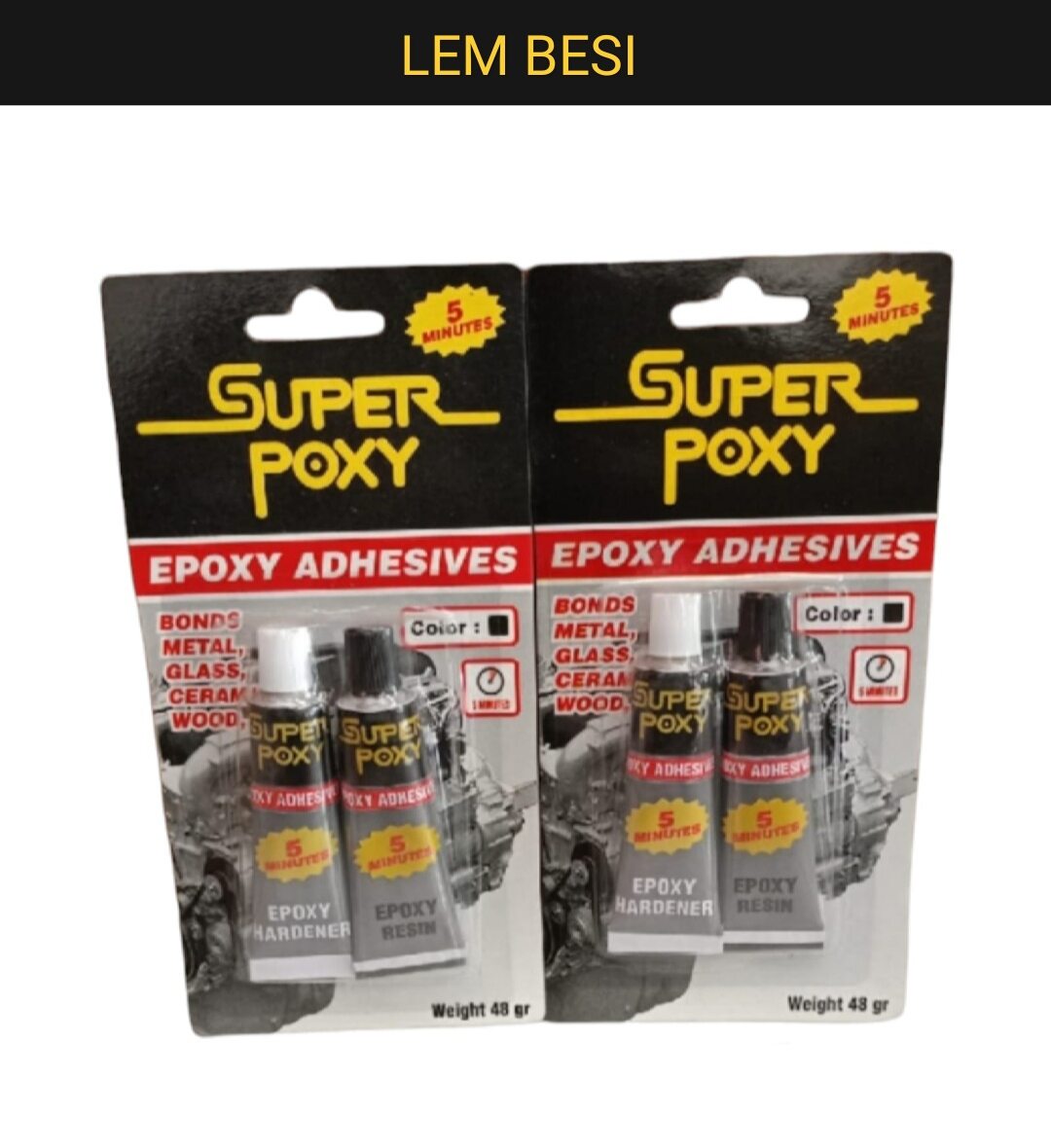 LEM BESI 5MENIT SUPER POXY MOBIL MOTOR DLL | Lazada Indonesia