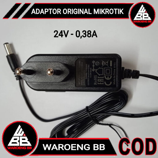 ADAPTOR ORIGINAL MIKROTIK 24V BARU | Lazada Indonesia