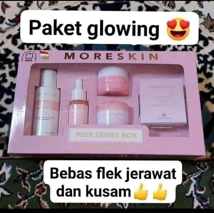SKINCARE MORESKIN PINK SERIES BOX | Lazada Indonesia