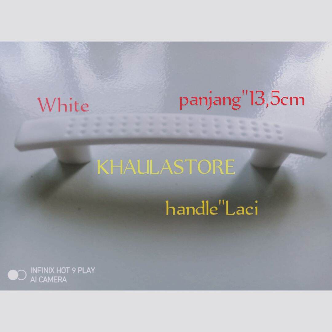 Paket 1lsn 12pcs Handle laci plastik Handle lemari plastik Tarikan laci ...