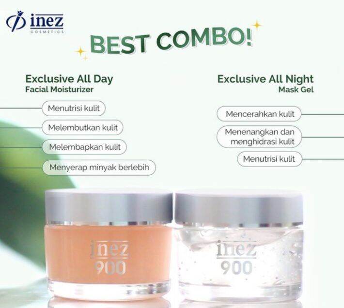 inez exclusive all day facial moisturizer gel & inez exclusive all ...