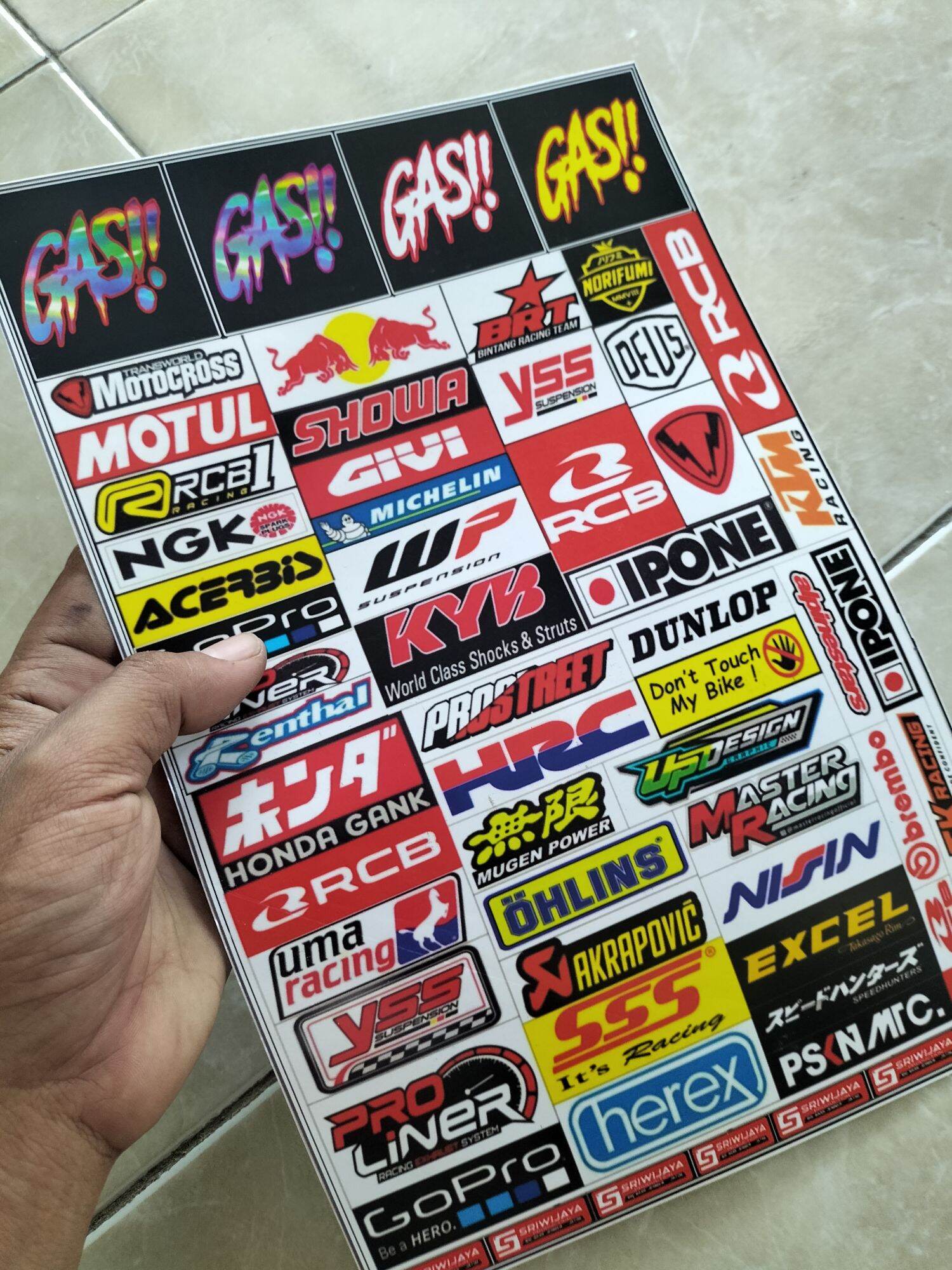 STIKER RACING | STIKER MOTOR | STIKER ANTI AIR | STIKER VYNIL | STIKER ...