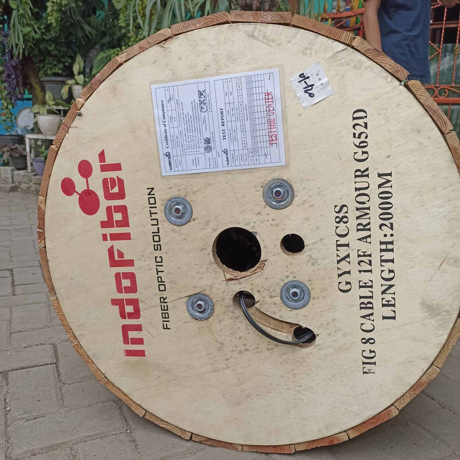 Kabel FO 12 Core Fig8 Armored Indo Fiber 2Km | Fiber Optic | Lazada ...