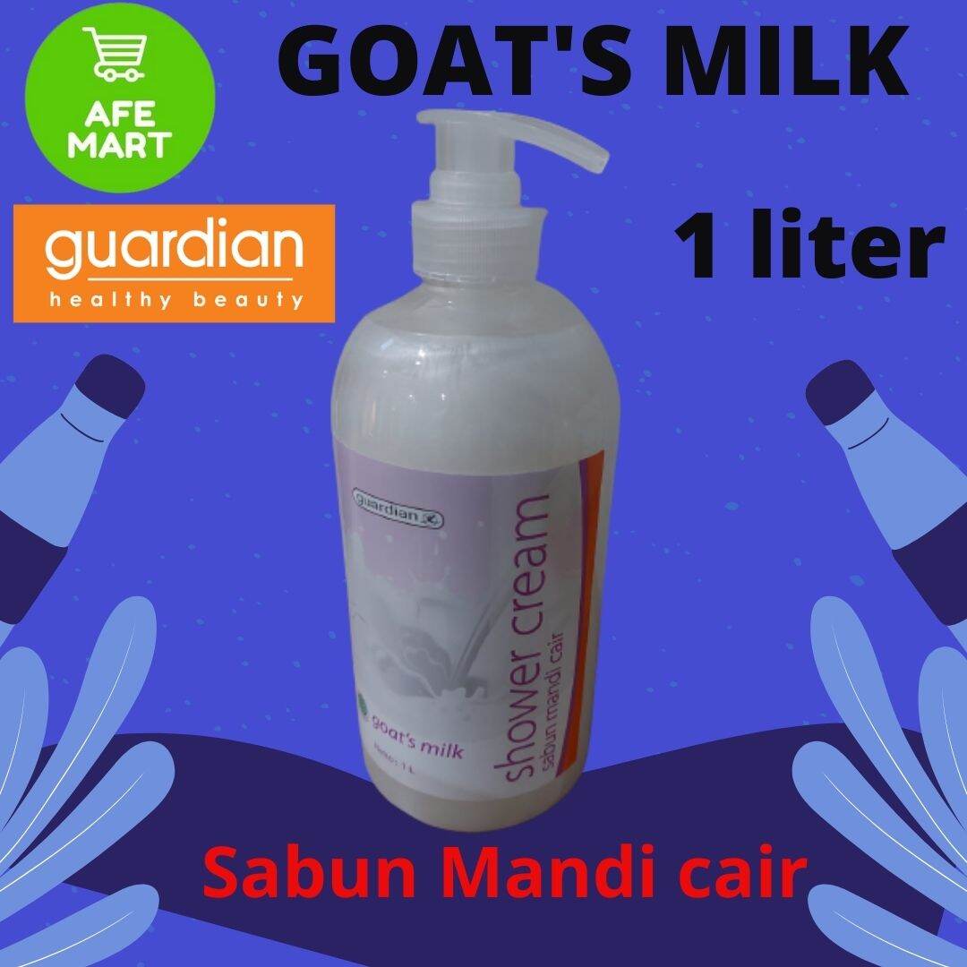 Sabun mandi cair Guardian shower cream goats milk isi 1 liter | Lazada ...