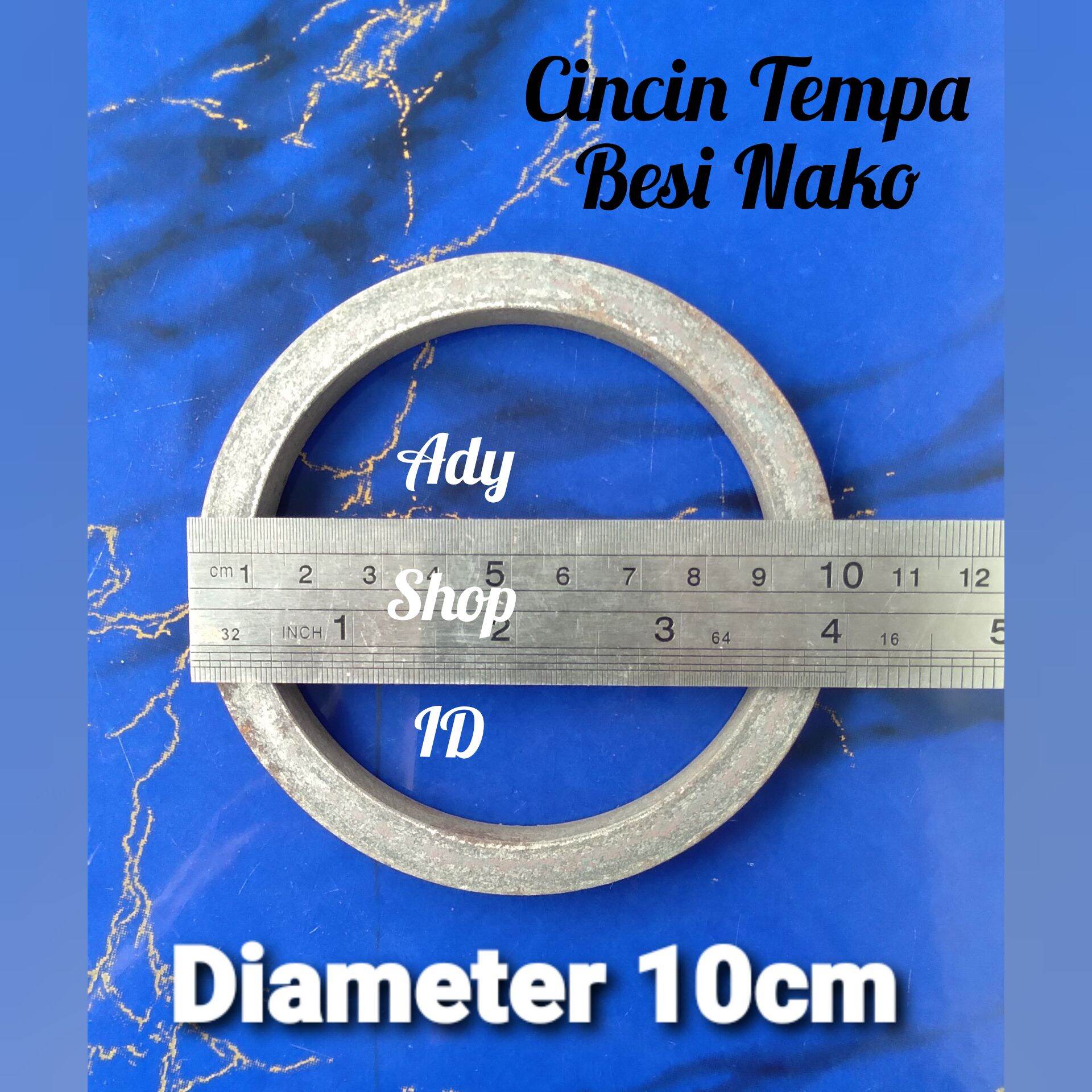 Ornamen pagar besi tempa klasik motif cincin besi nako virkan ukuran diameter 10cm | Lazada ...