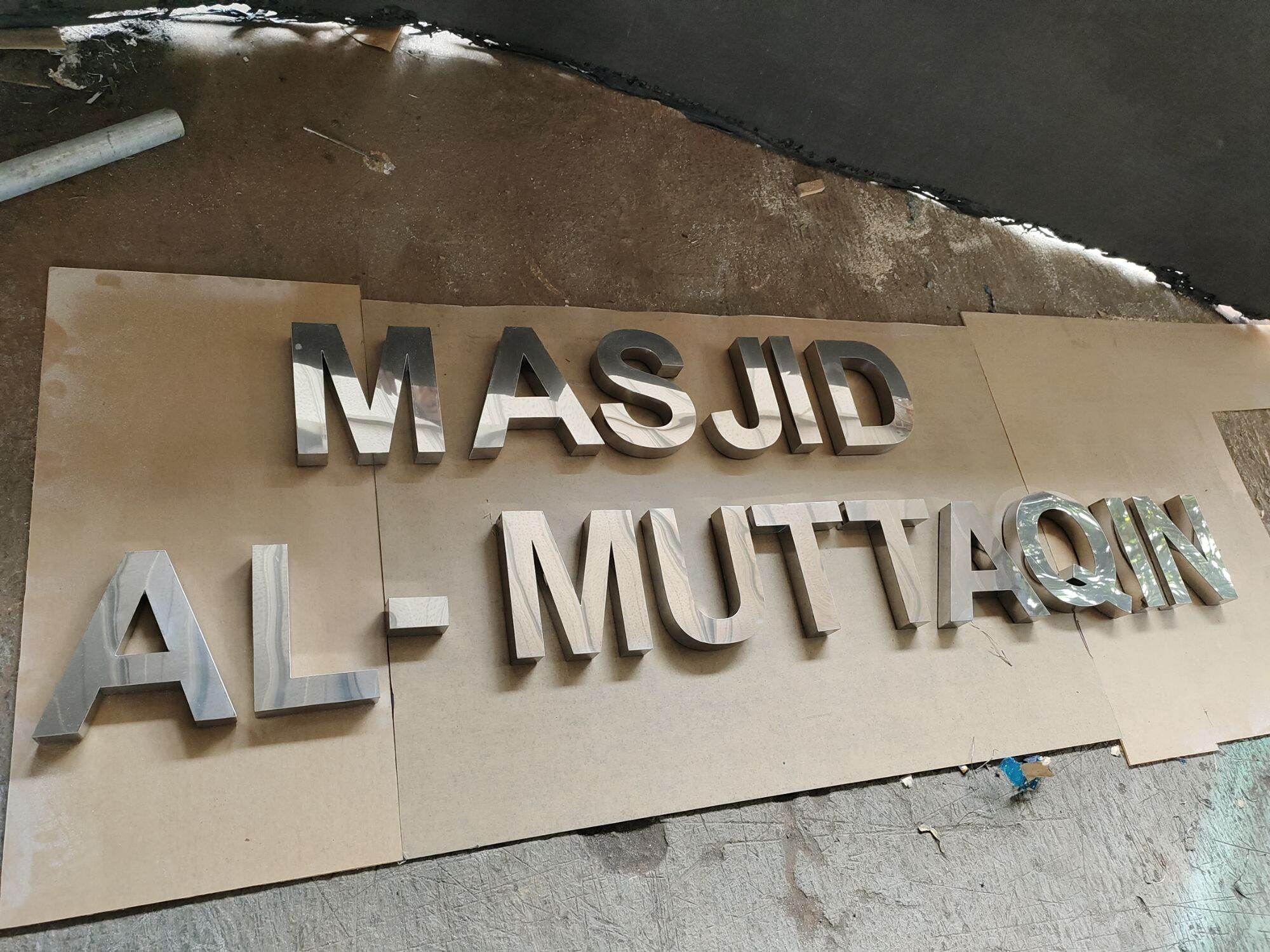 Huruf Timbul Stainless | Lazada Indonesia