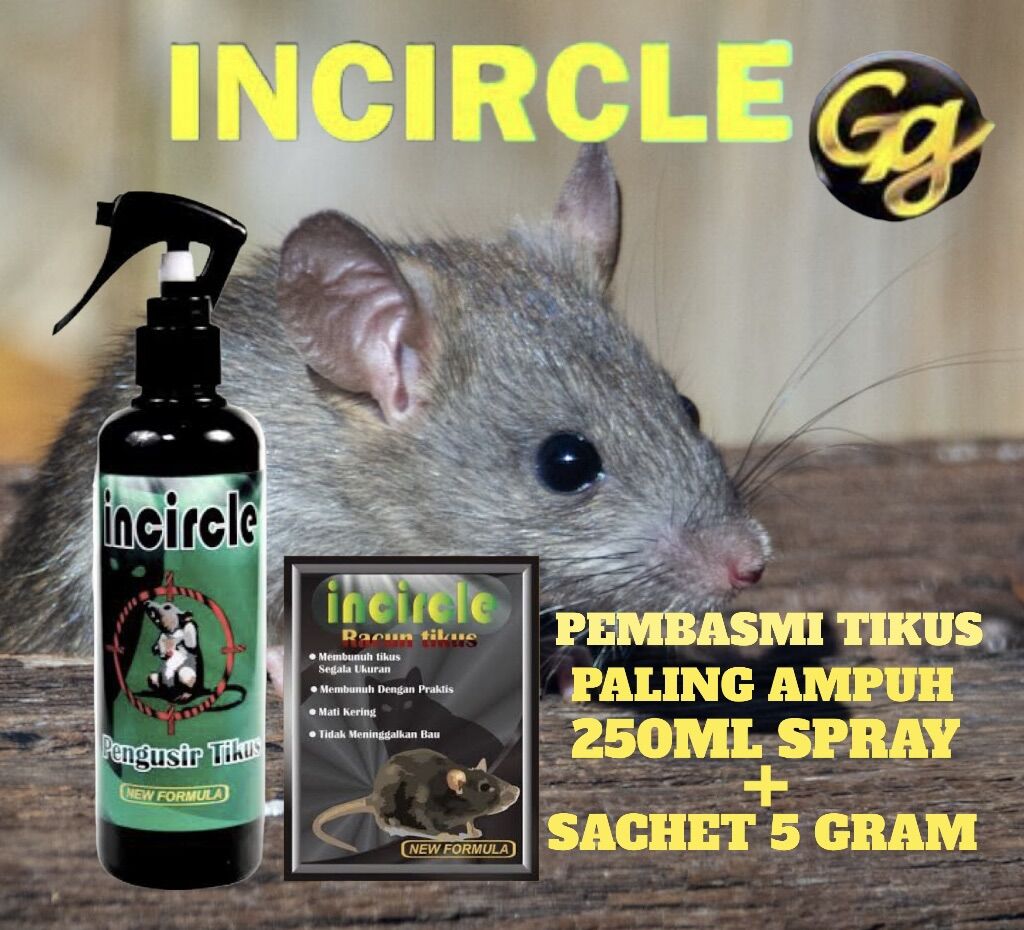 Incircle racun pembasmi tikus paling ampuh [250ML+SACHET] antu tikus ...