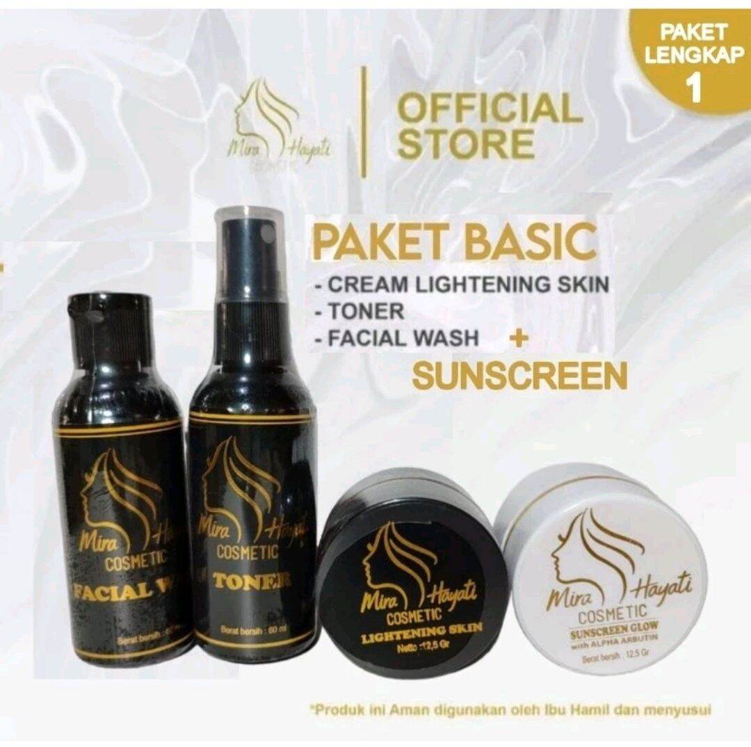 PAKET BESIC CREAM + SUNSCREEN MIRA HAYATI COSMETICS / MIRA HAYATI ...