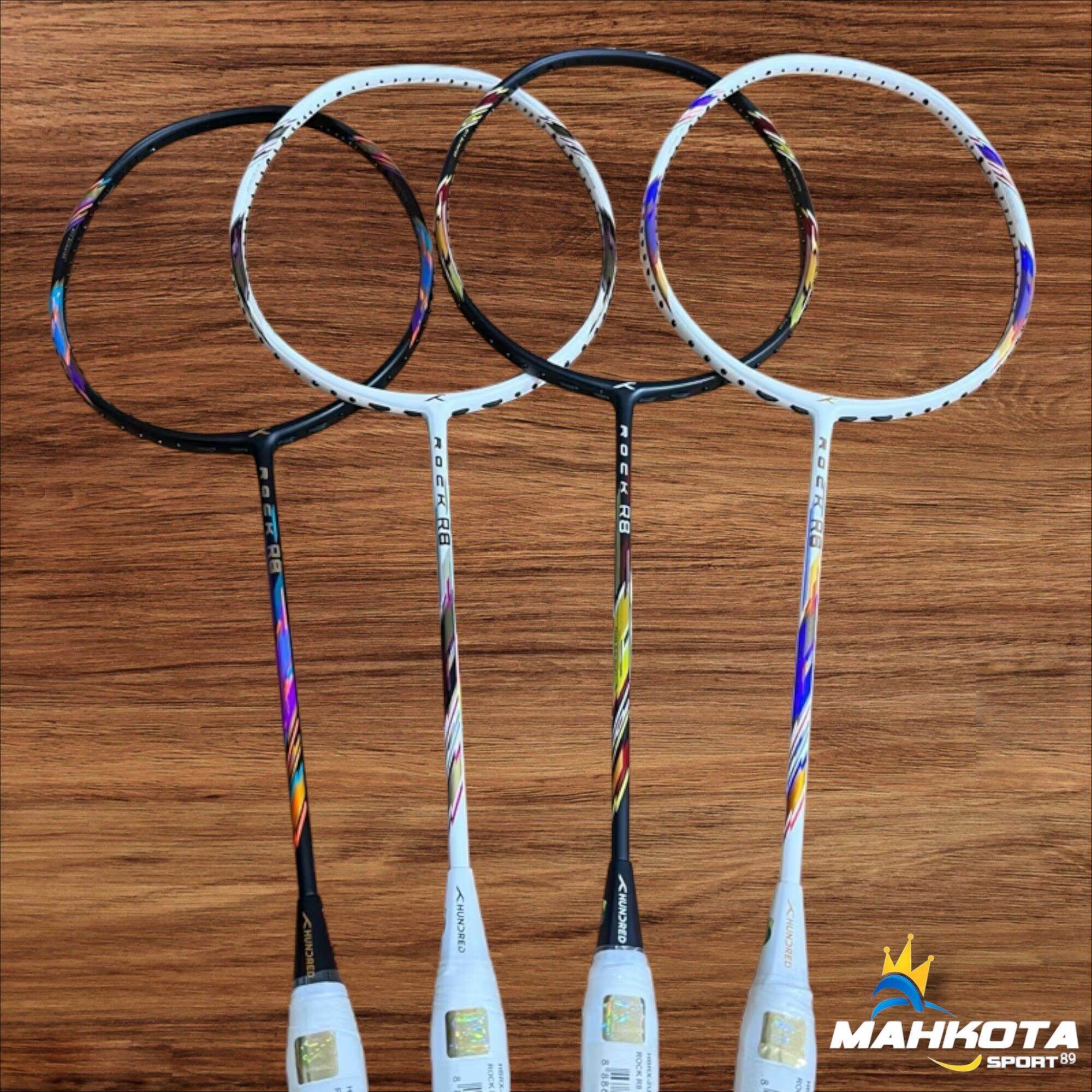 RAKET BADMINTON HUNDRED ROCK R8 TENSION 32 LBS ORIGINAL | Lazada Indonesia