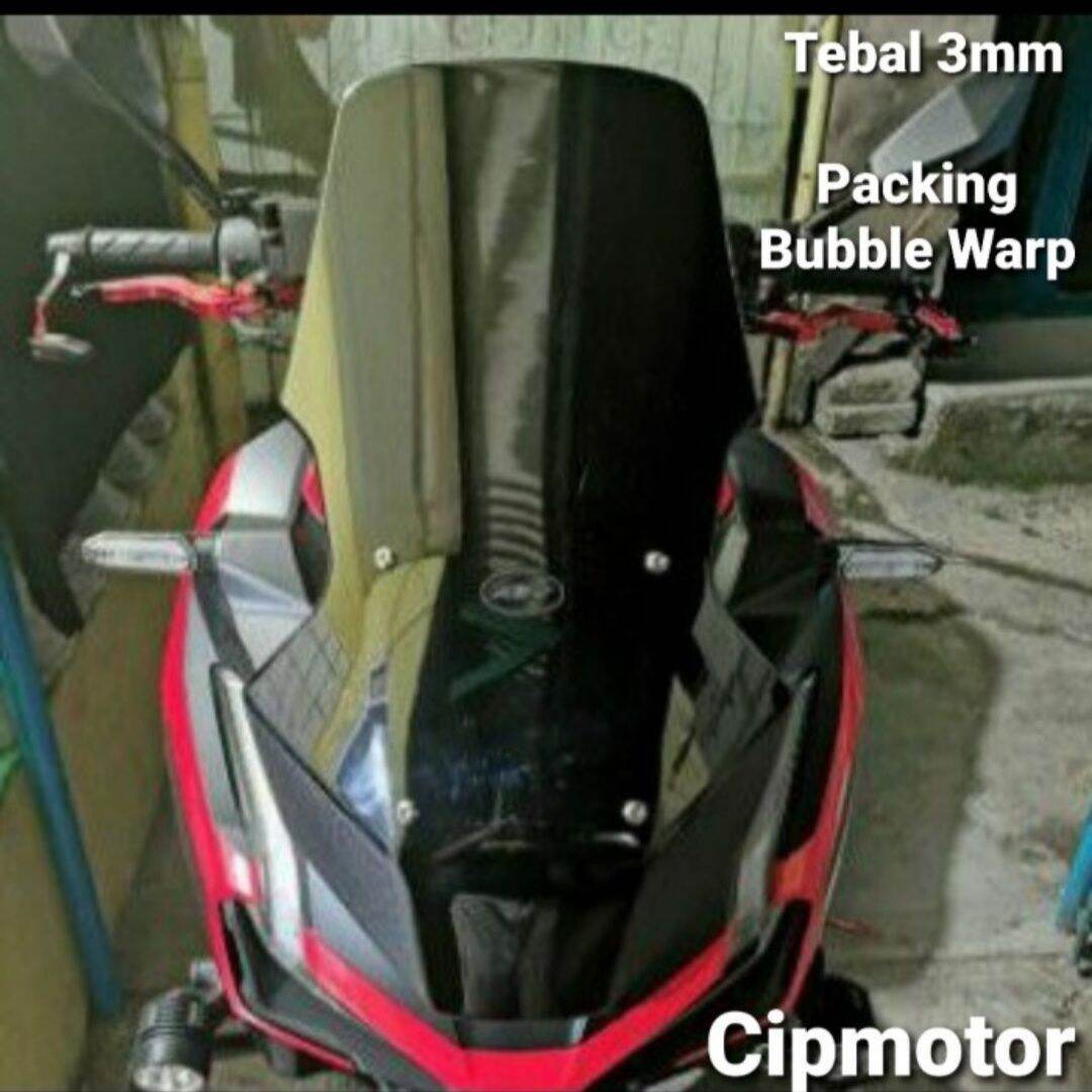 Visor Windshield ADV 150 ADV 160 Tinggi Hitam Clear Bening Smoke Rayben ...