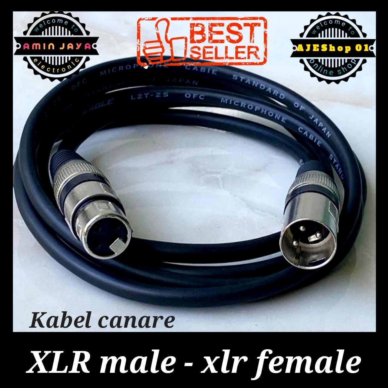 Kabel xlr male to female panjang 6 sampai 10 meter | Lazada Indonesia