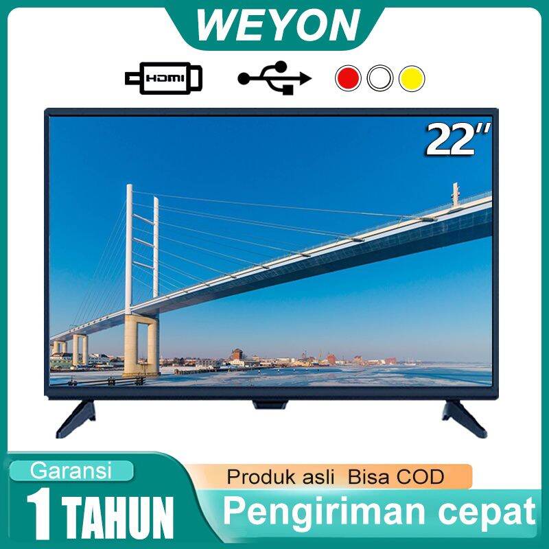 MEGA PROMO LED TV DIGITAL 24 INCH BISA COLOKAN USB-HDMI-VGA-AV-DC ...