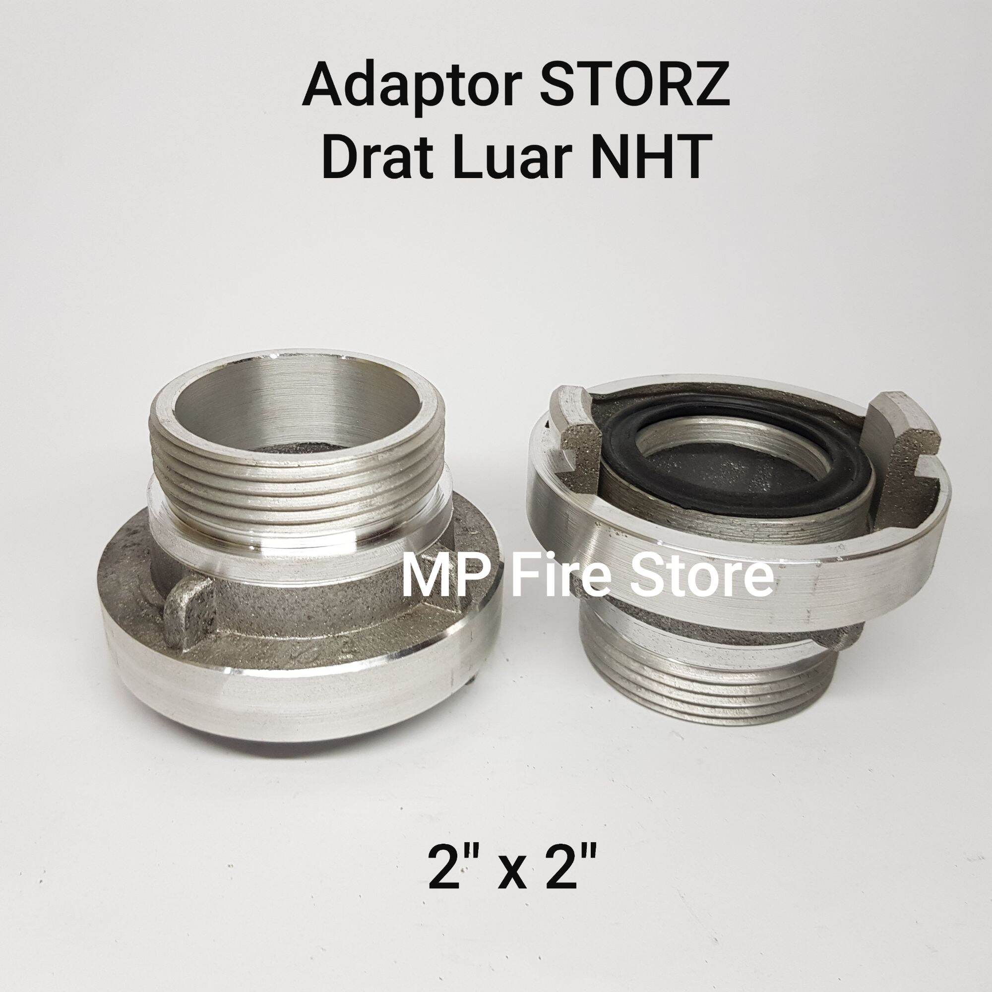 FIRE ADAPTOR STORZ 2 x 2 in DRAT LUAR NHT HYDRANT PEMADAM ALUMINIUM ...