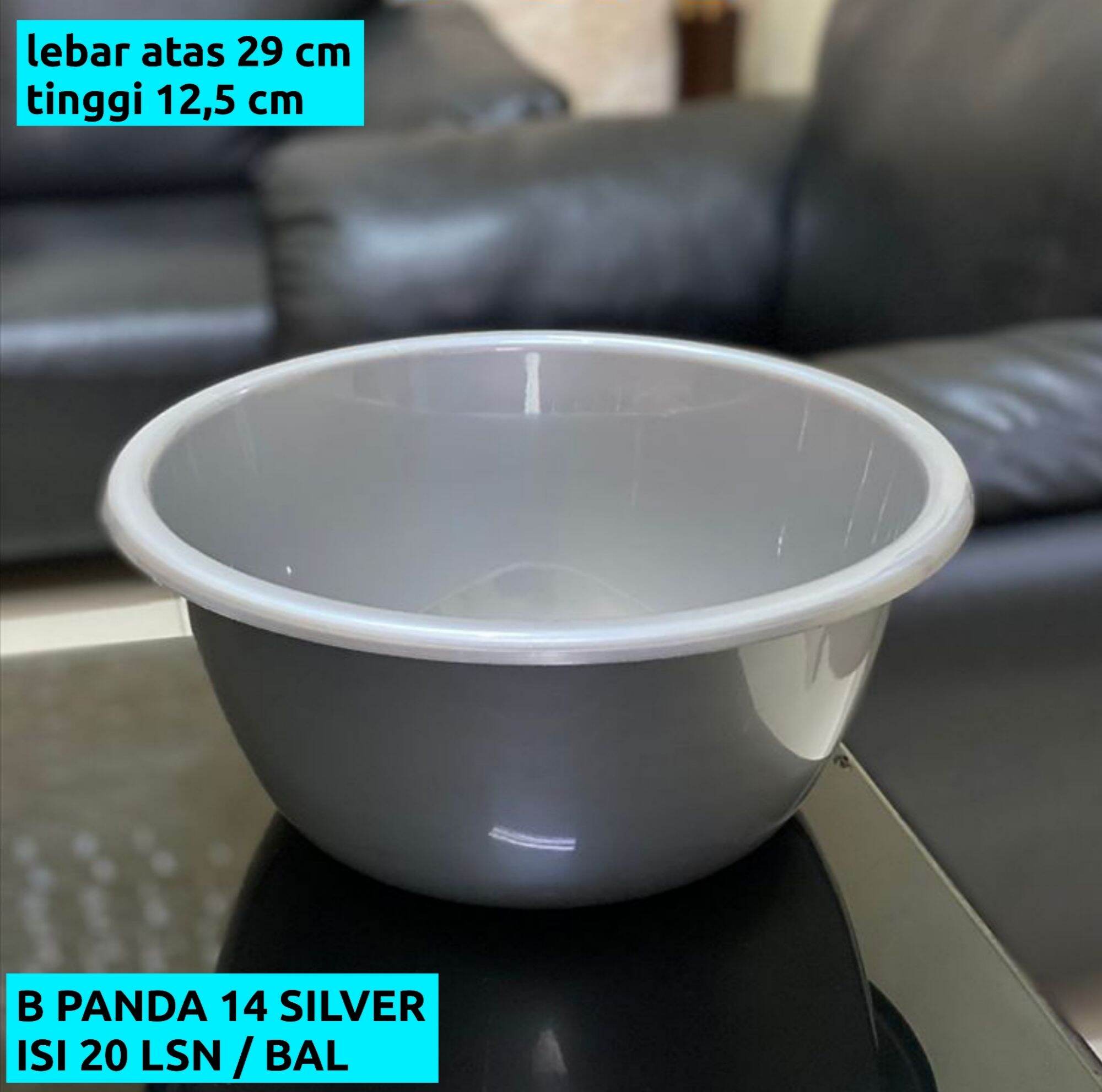 baskom plastik hajatan 1 lusinan murah waskom silver baskom abu abu ...