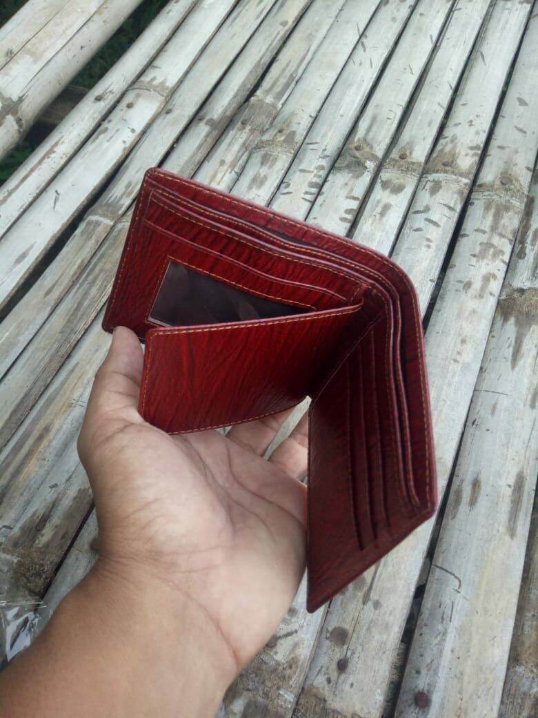 dompet kulit asli sapi motif kayu asli tanggulangin maron | Lazada ...