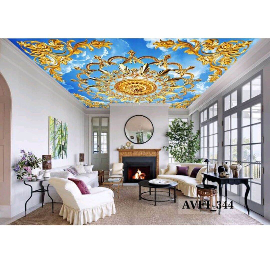 Wallpaper Plafon - Wallpaper Plafond - Wallpaper Atap Custom | Lazada ...