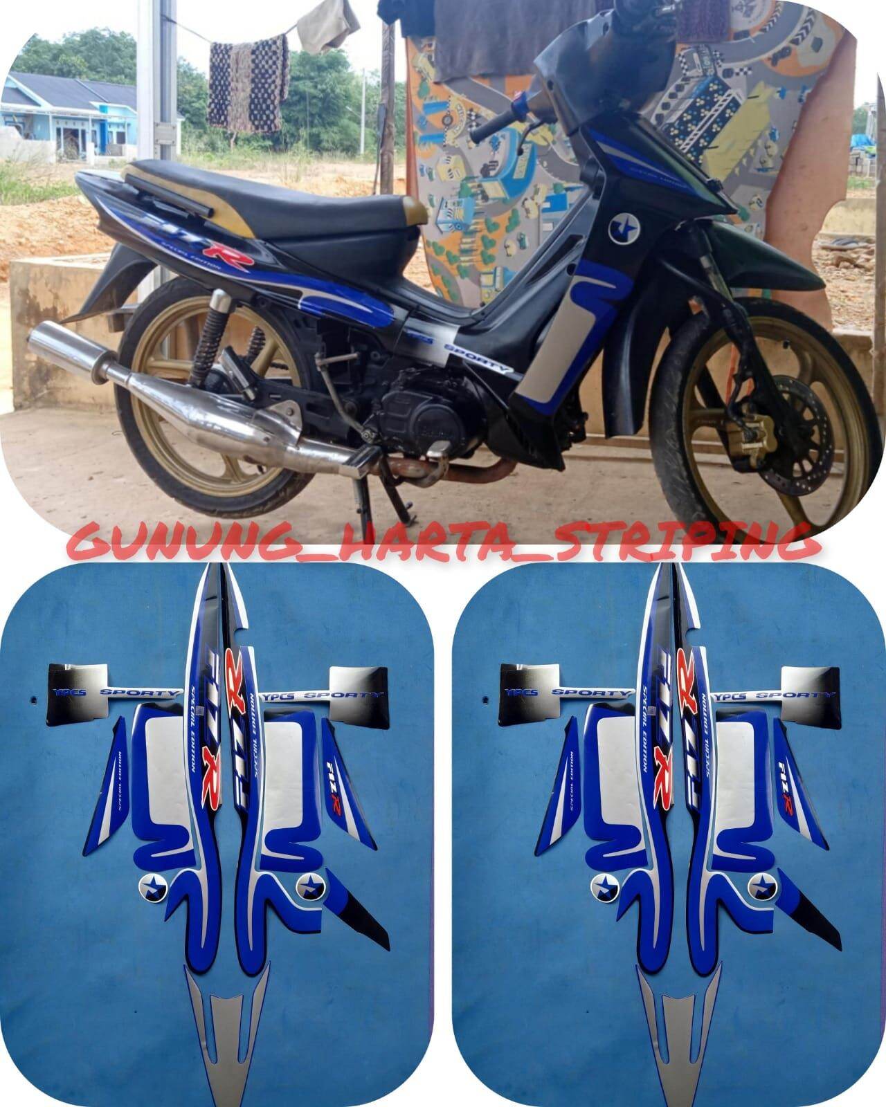 Striping Stiker Lis Body Motor Full Set Yamaha Fiz R caltex 2001 ...