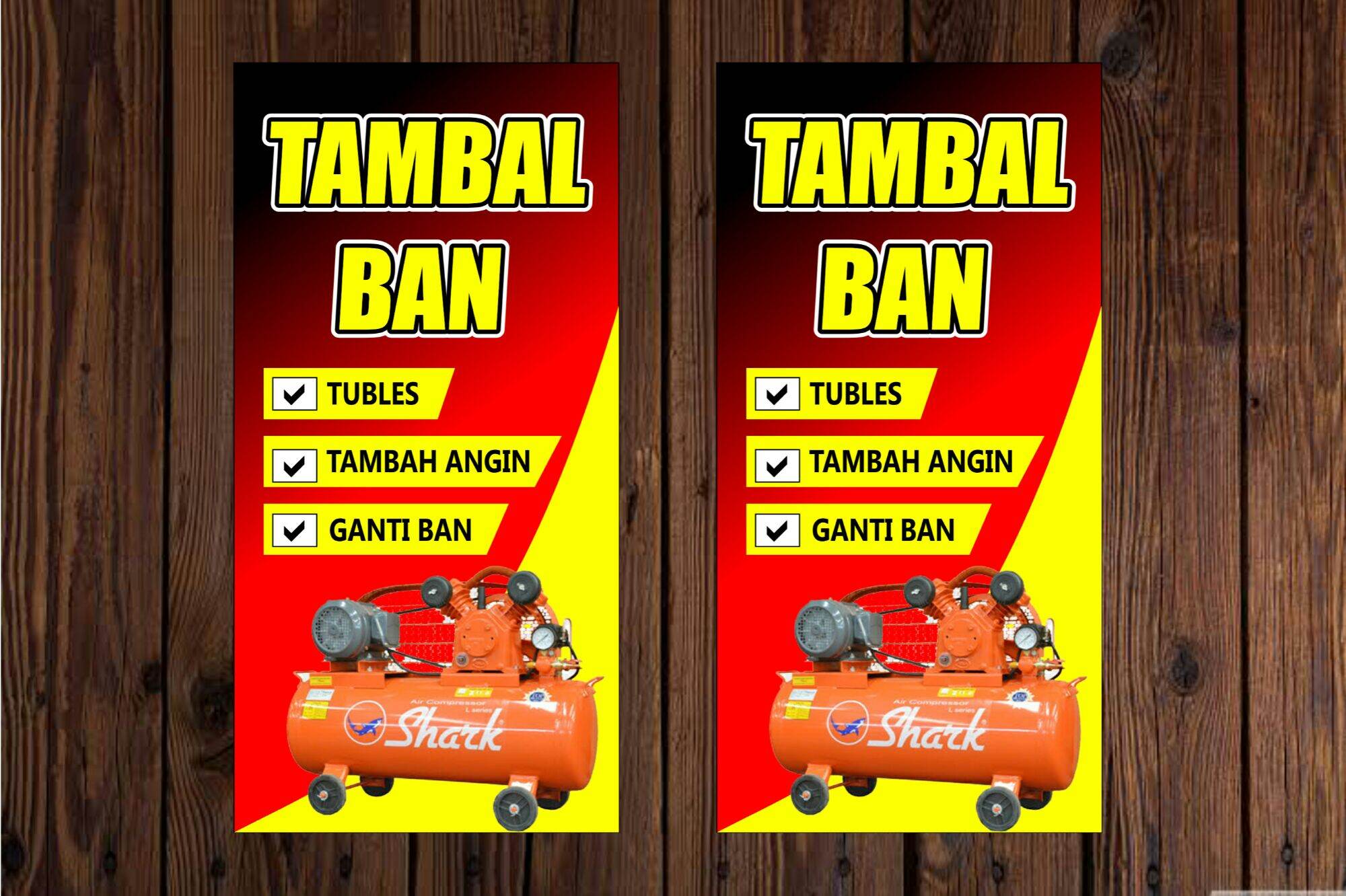 Spanduk Banner Tambal ban,Pom Mini,Bengkel,Steam Motor ukuran ...