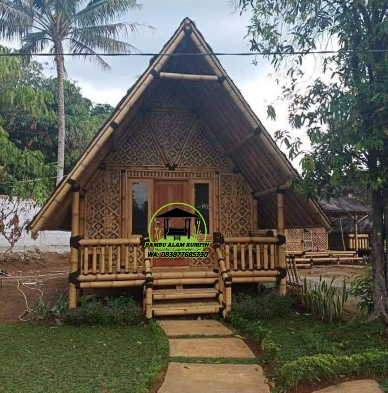 cottage bambu model kekinian.. harga per meter | Lazada Indonesia