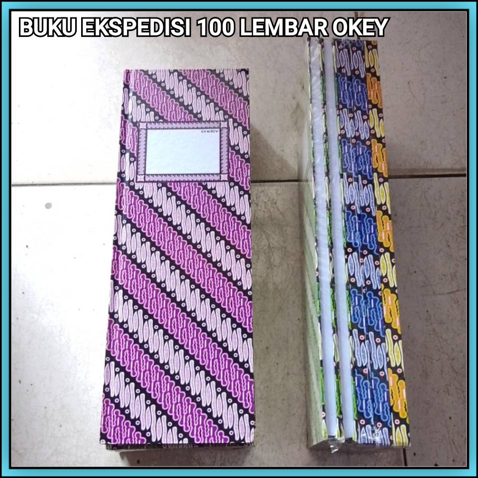 1 Pak Buku Ekspedisi / Expedisi Panjang Okey 100 Lembar Isi 5 Buku ...