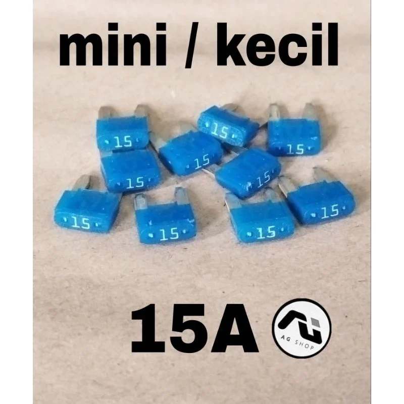 sekring sikring tancap mini 15A sekring tancap kecil 15A universal ...