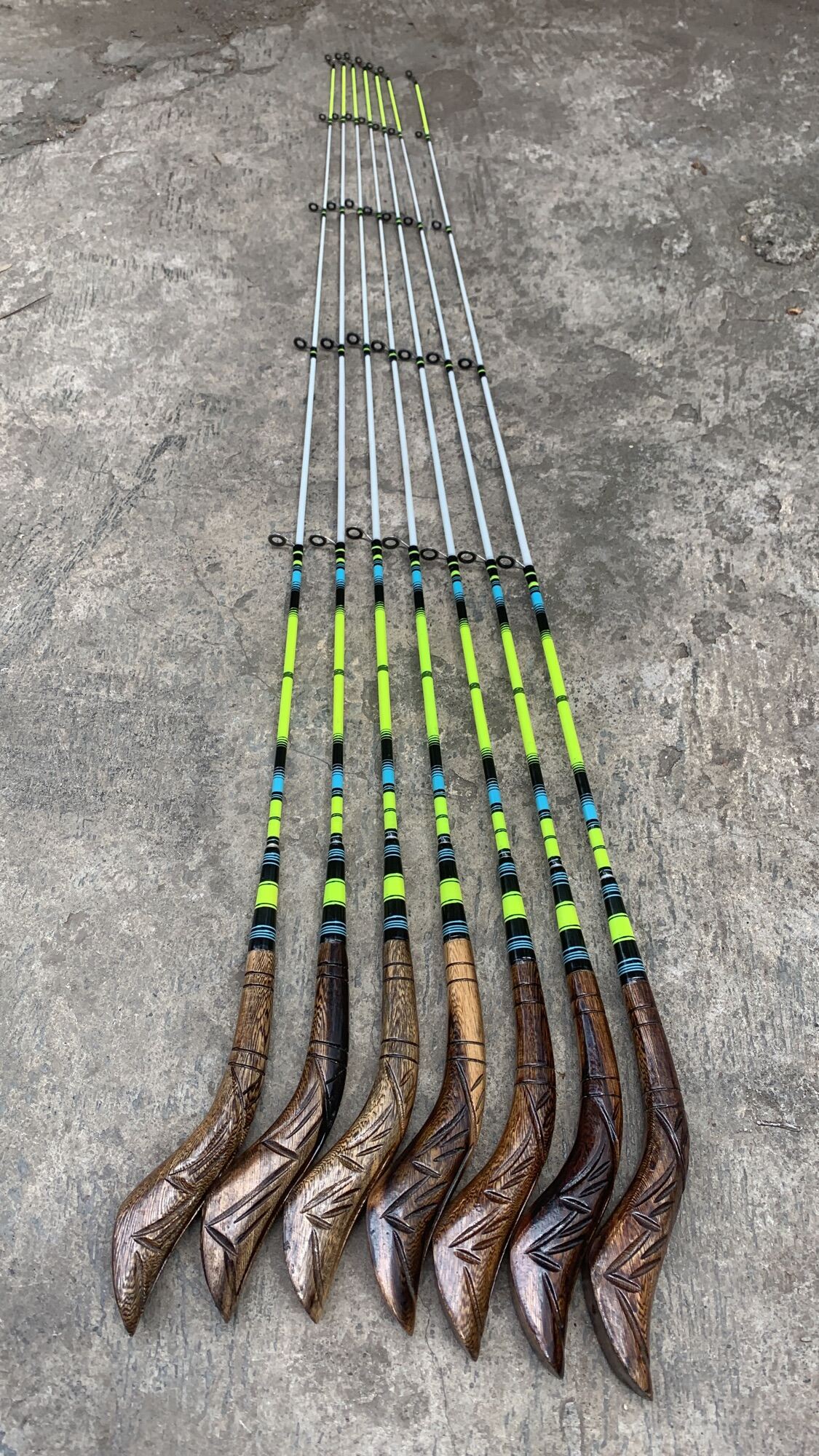 Joran set 7 cabut pahul panjang 120cm (benang full ncp) | Lazada Indonesia