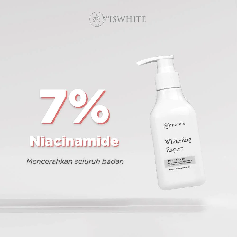 ISWHITE Whitening expert body serum with niacinamide 7% 200gram | Lazada Indonesia