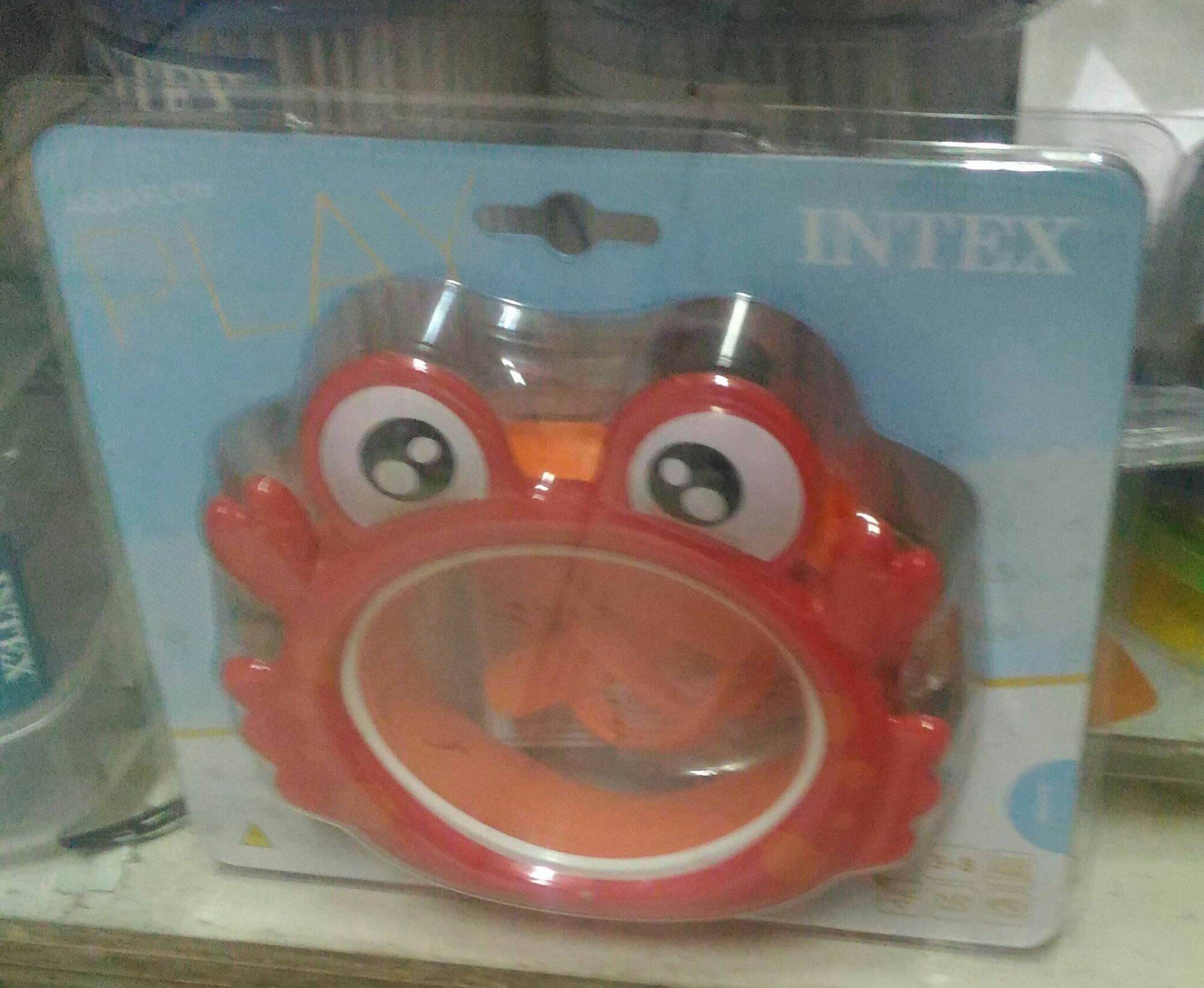 KACAMATA RENANG ANAK FULL FACE KARAKTER HIU DAN KEPITING INTEX JUNIOR ...