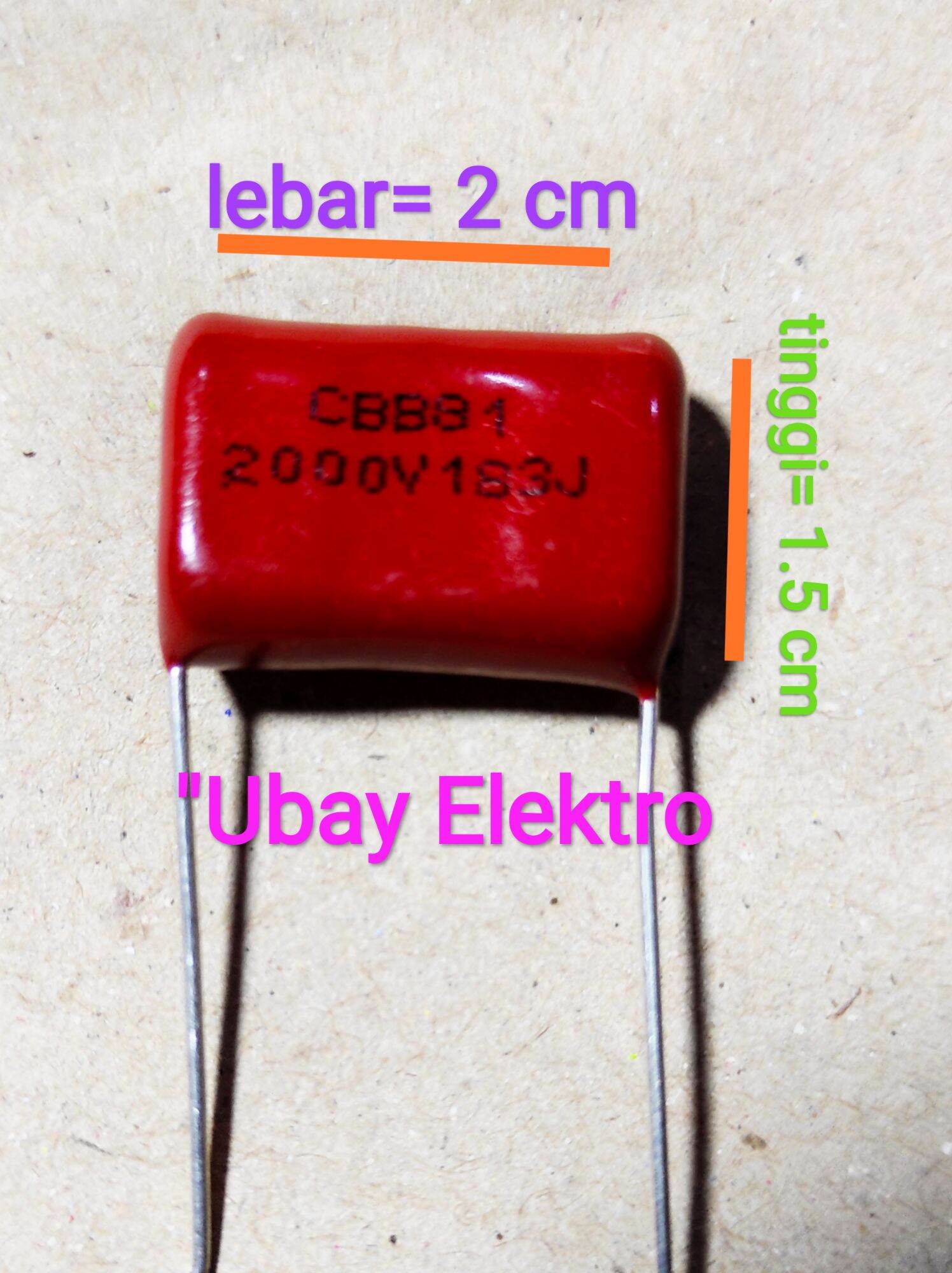 Kapasitor Mylar 1200v - 2000v berbagai ukuran | Lazada Indonesia