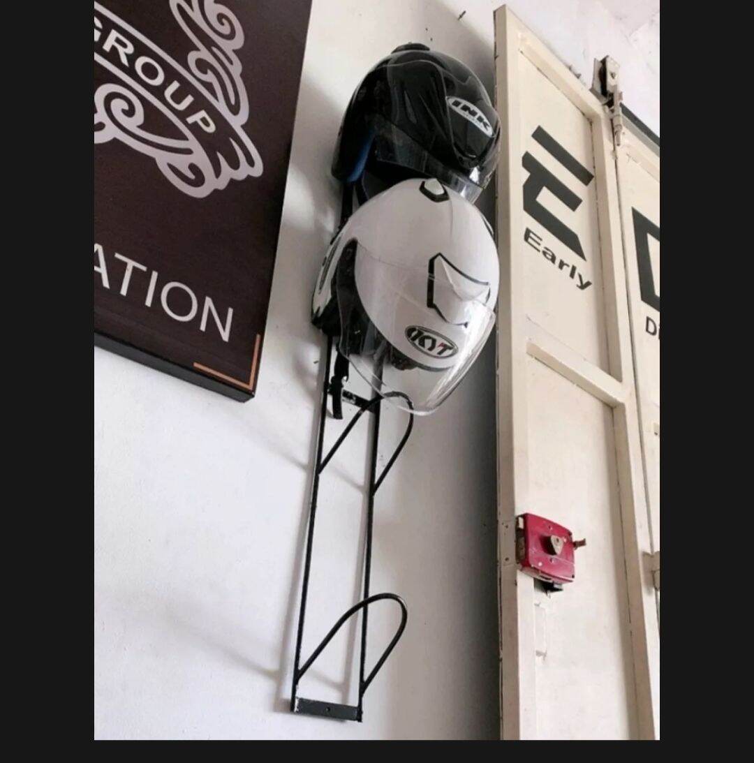 STANDING RAK HELM MINIMALIS 5 SUSUN/RAK GANTUNG HELM/RAK HELM BESI ...
