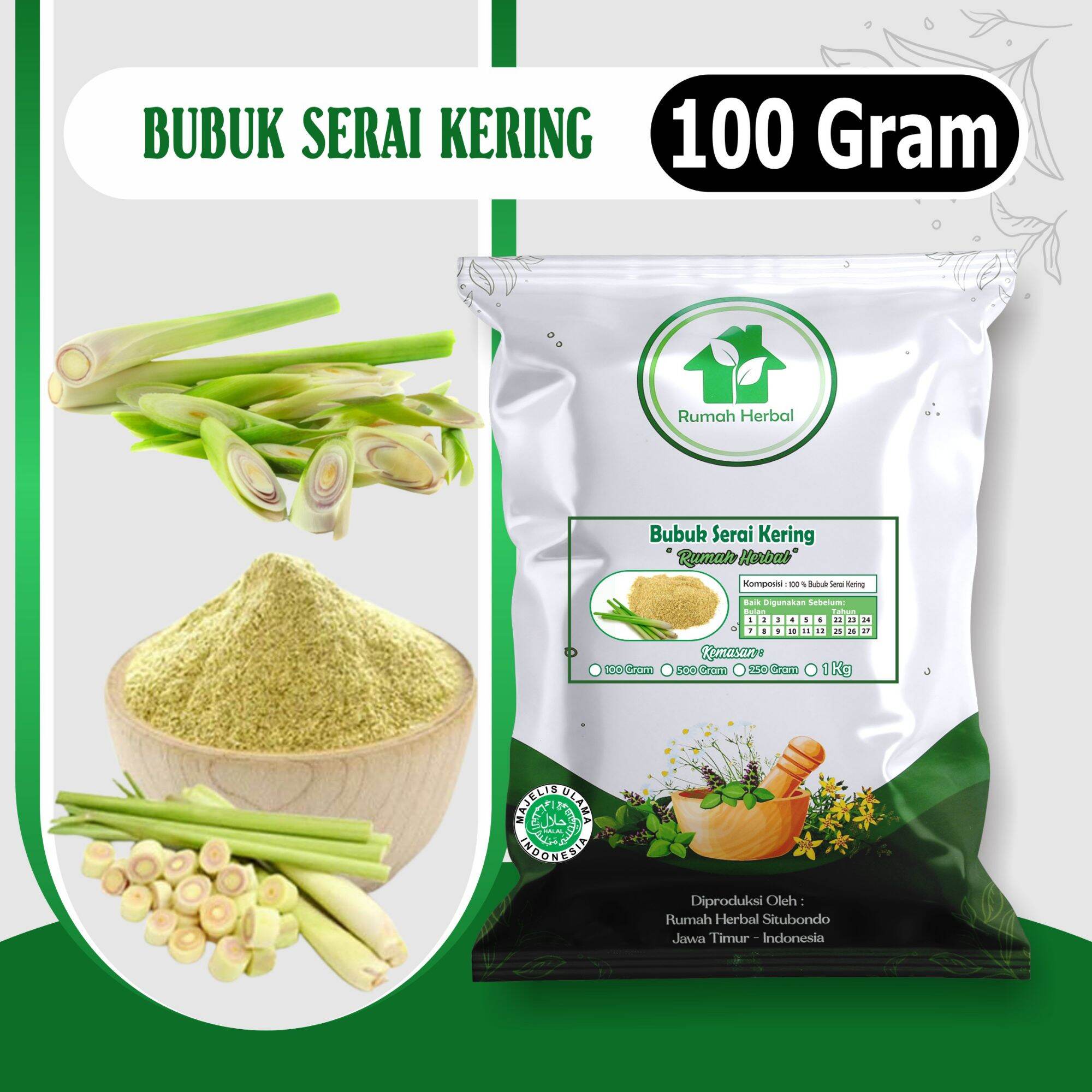 Bubuk serai / sereh kemasan 100 gram | Lazada Indonesia
