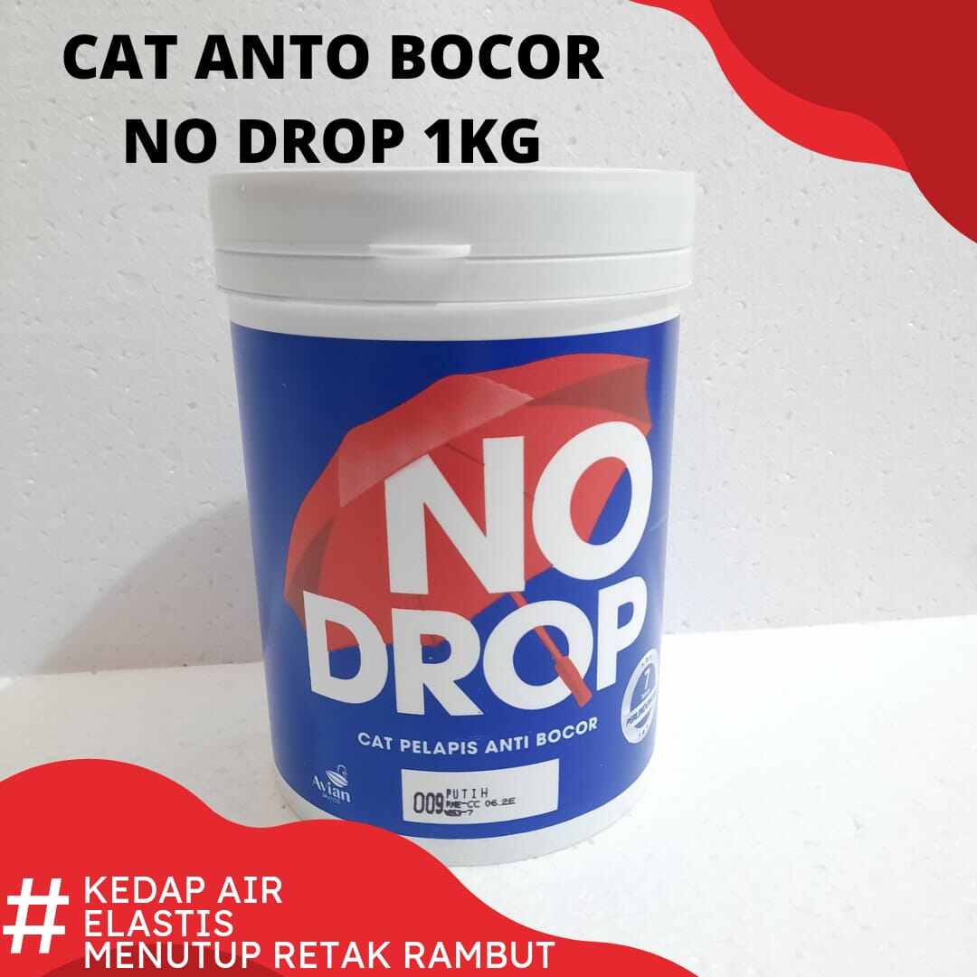 CAT NO DROP ANTI BOCOR 1KG 1LITER WARNA BANYAK CAT WATER PROOF | Lazada ...