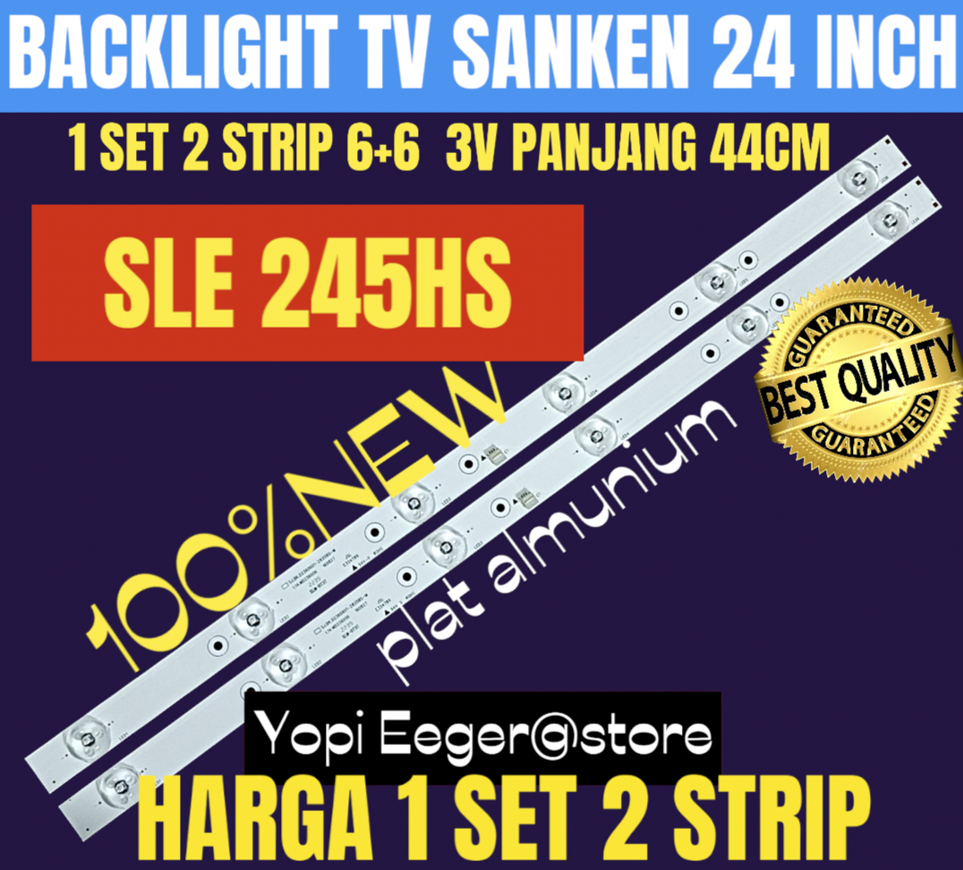 BACKLIGHT TV LED SANKEN 24" INCH SLE 245HS BACKLIGHT TV 24" INCH ...