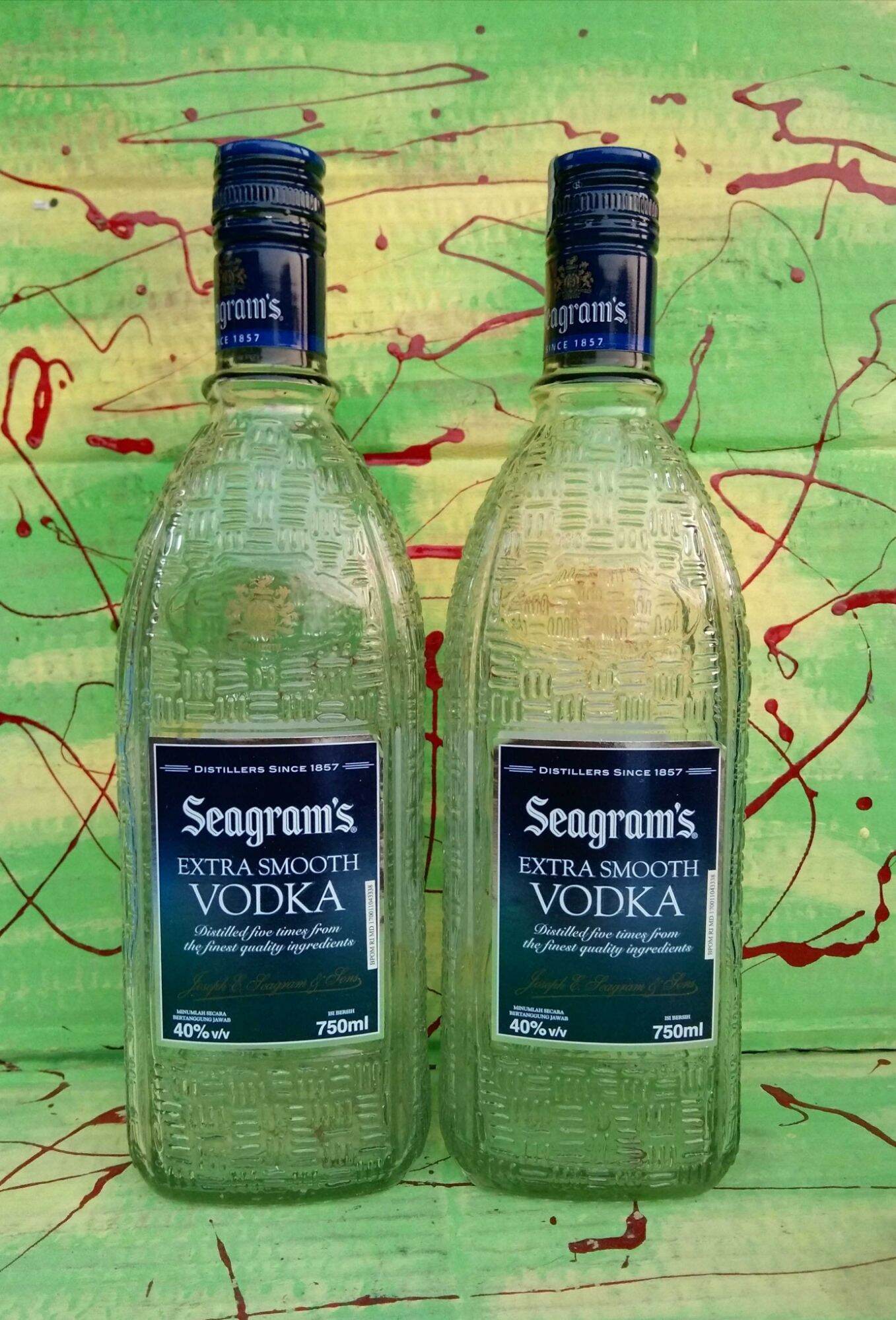 botol bekas miras seagram vodka | Lazada Indonesia