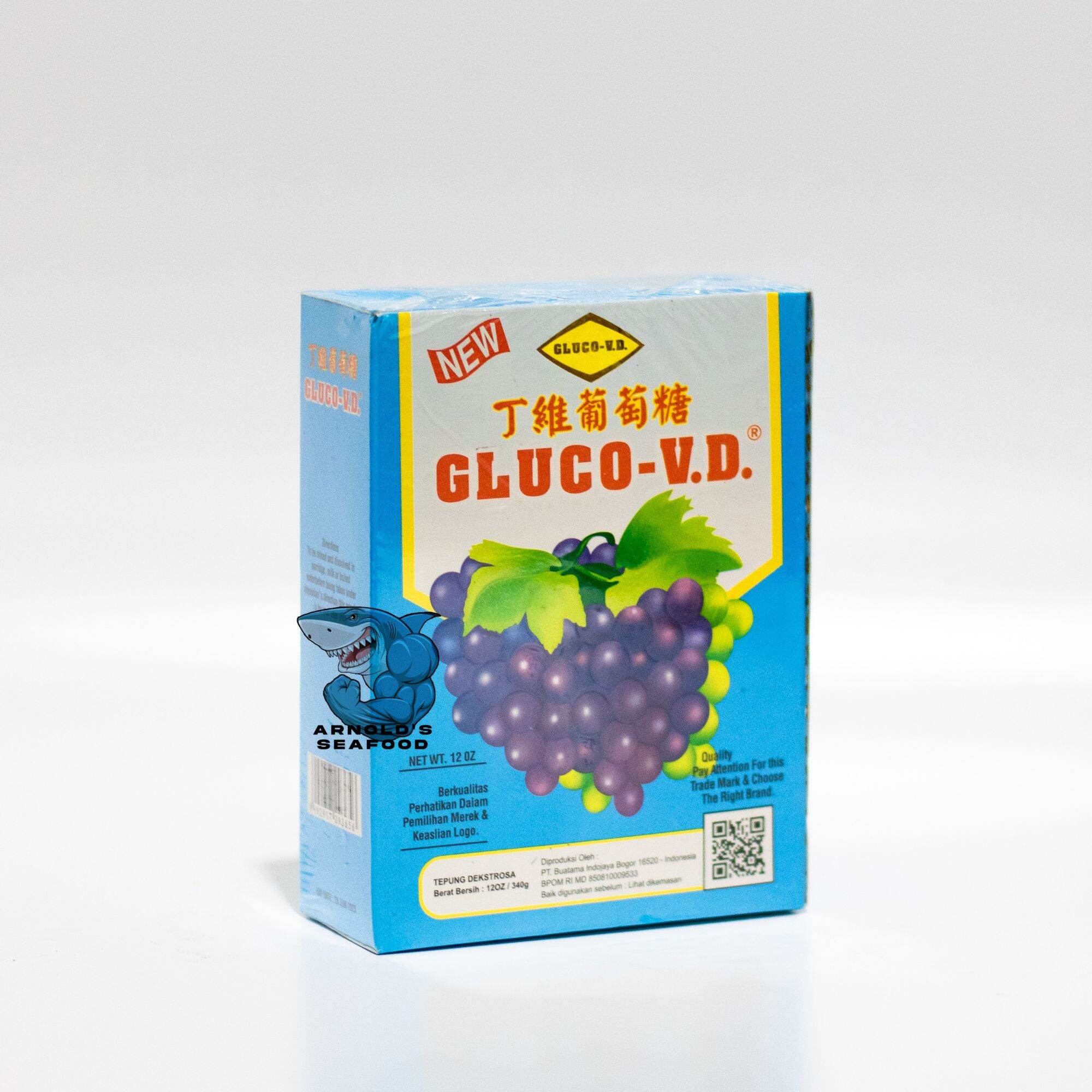 glukosa gluco VD glucose D 340g / gula anggur penambah energi | Lazada ...