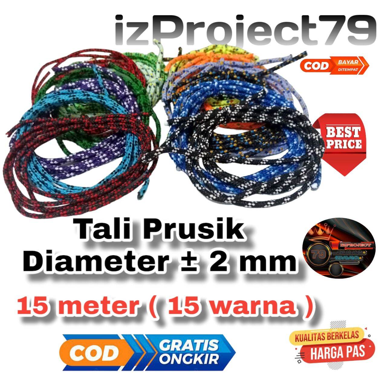 TALI PRUSIK 2mm / TALI KERAJINAN TANGAN/TALI GELANG | Lazada Indonesia
