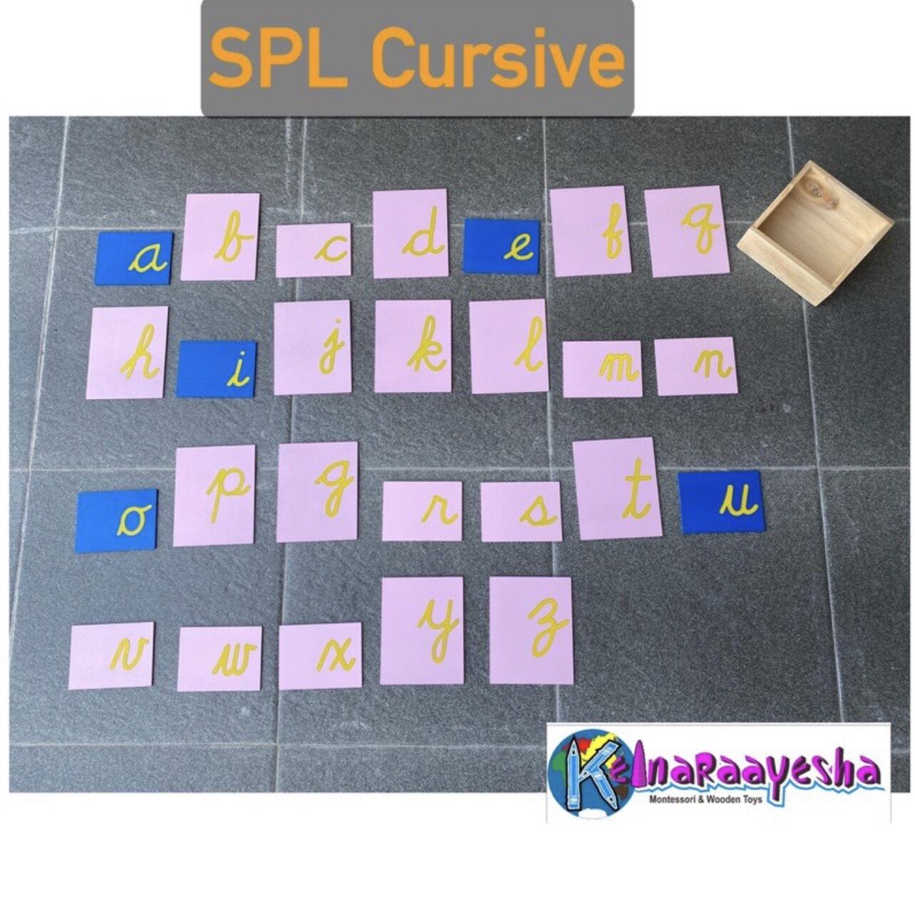 Sand paper cursive / spl cursive montessori | Lazada Indonesia