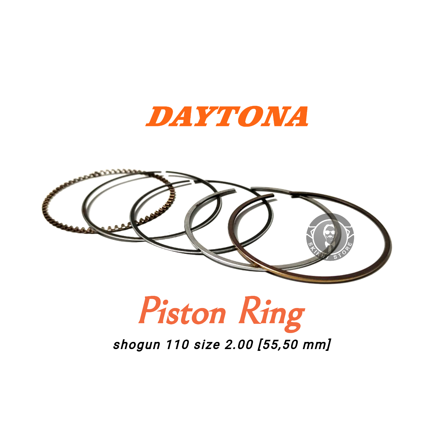 Daytona Ring piston set Shogun 110 size 2.00 [ 55,50 mm ] - ring piston ...
