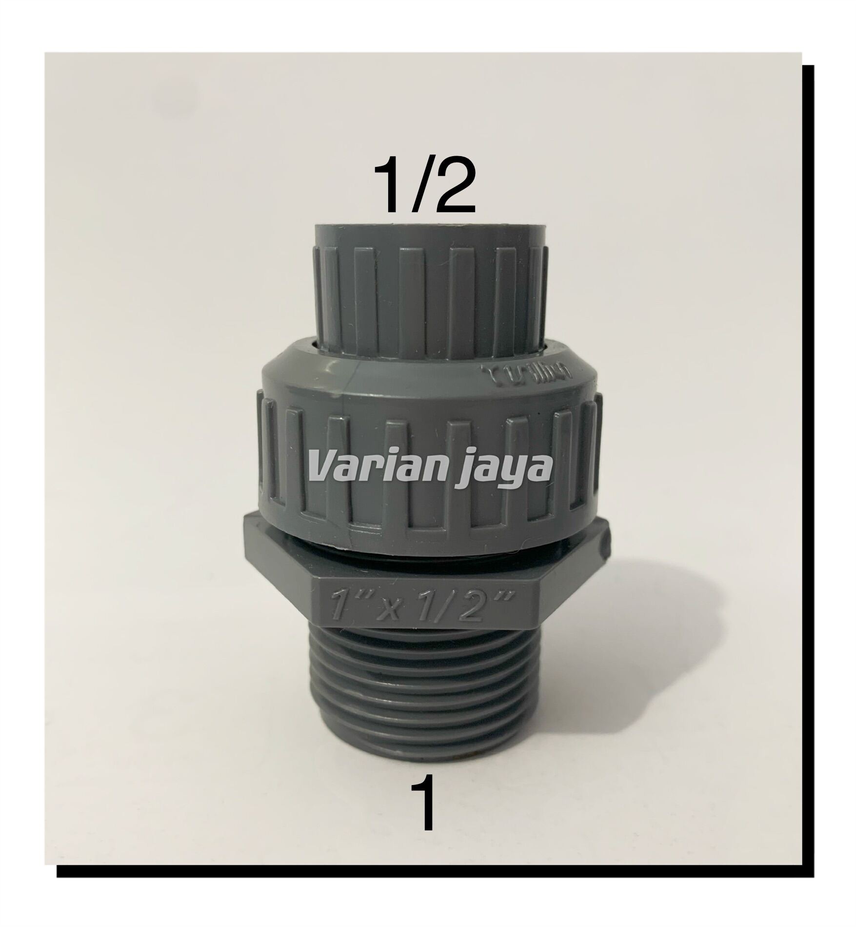 Watermur Drat Luar 1 x 1/2 inch Polos Water Moor PVC Mur Sok 1x1/2 ...