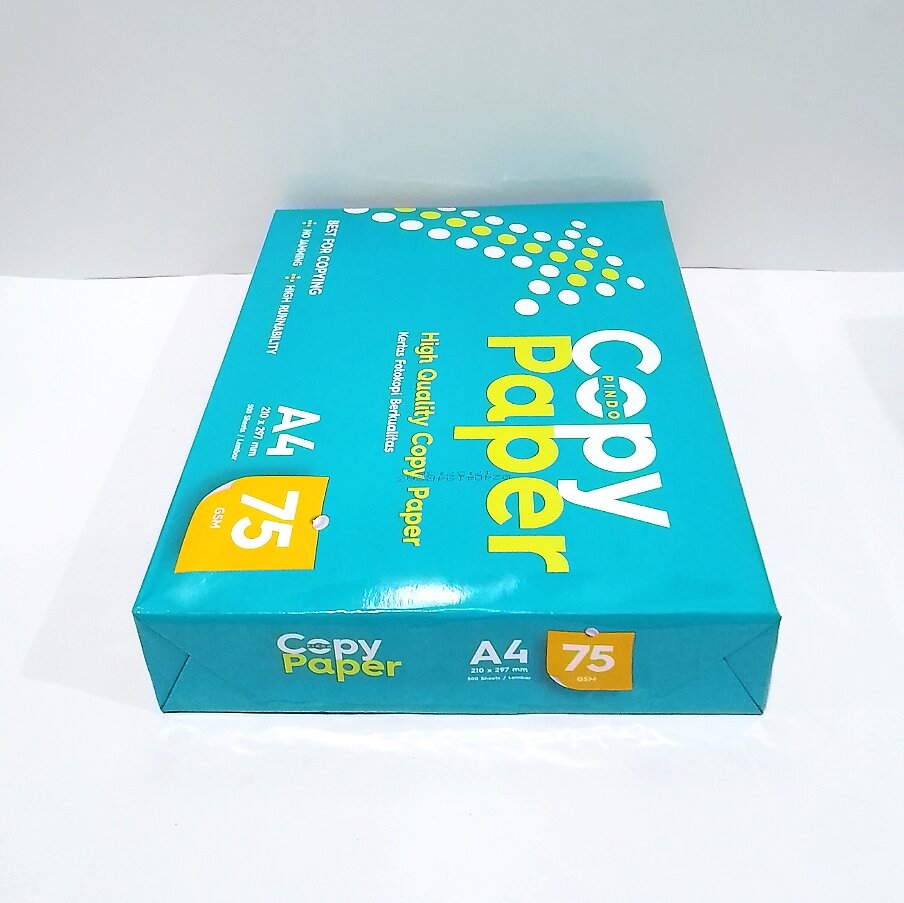 1 Rim Kertas HVS A4 Copy Paper 75 Gram Isi 500 Lembar | Lazada Indonesia