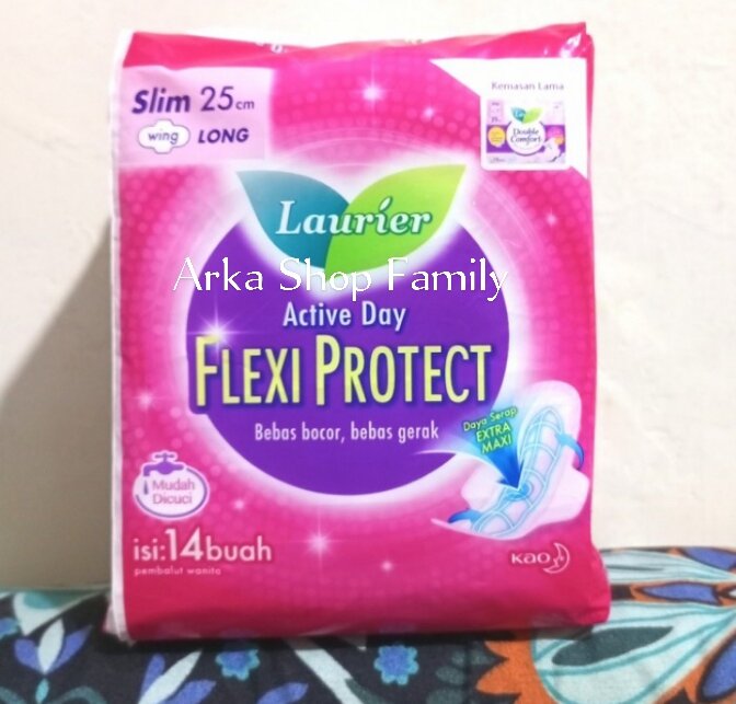 LAURIER Flexi Protect Pembalut Wanita Long Wing 25cm 14s | Lazada Indonesia