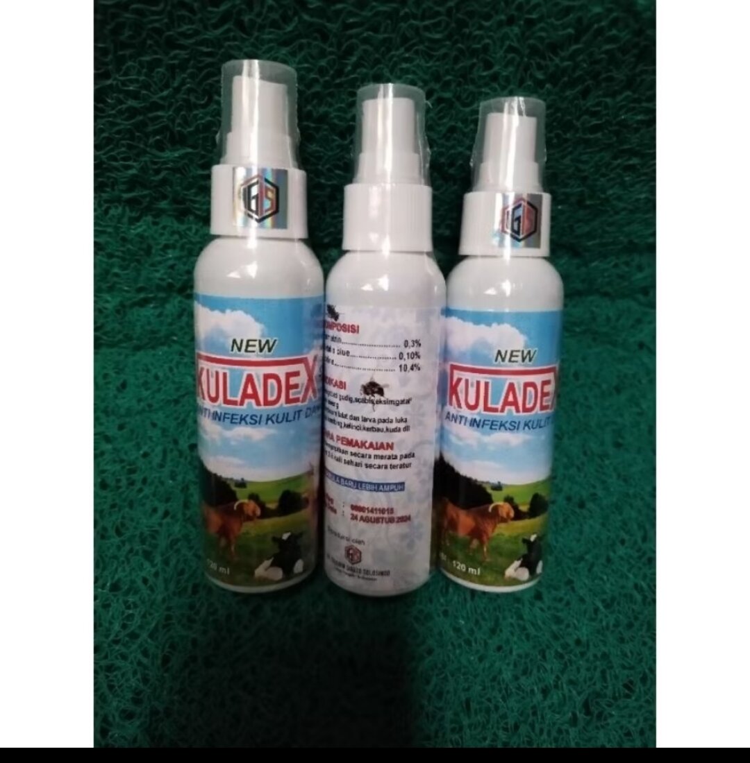 kuladex obat koreng sapi spray anti luka lalat hewan ternak sapi kerbau ...