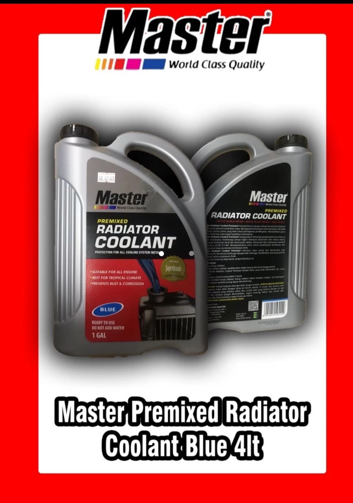 Master Air Radiator Coolant (Blue/Biru) 1 Gal | Lazada Indonesia