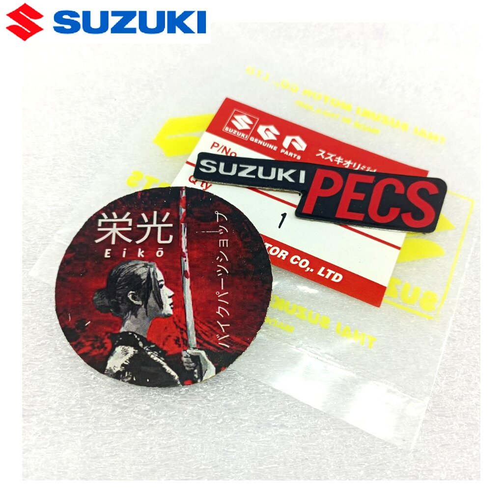 SUZUKI - EMBLEM STICKER STIKER PECS RC 80 100 110 BRAVO SPRINTER ...
