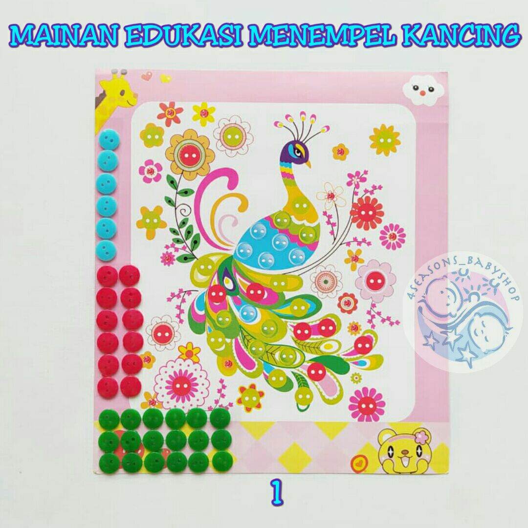 MAINAN EDUKASI MENEMPEL KANCING | Lazada Indonesia